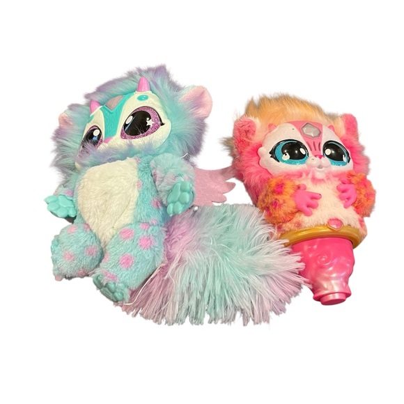 moose toys | Toys | Magic Mixes Plush Toys Lot Blue Pink Genie | Poshmark